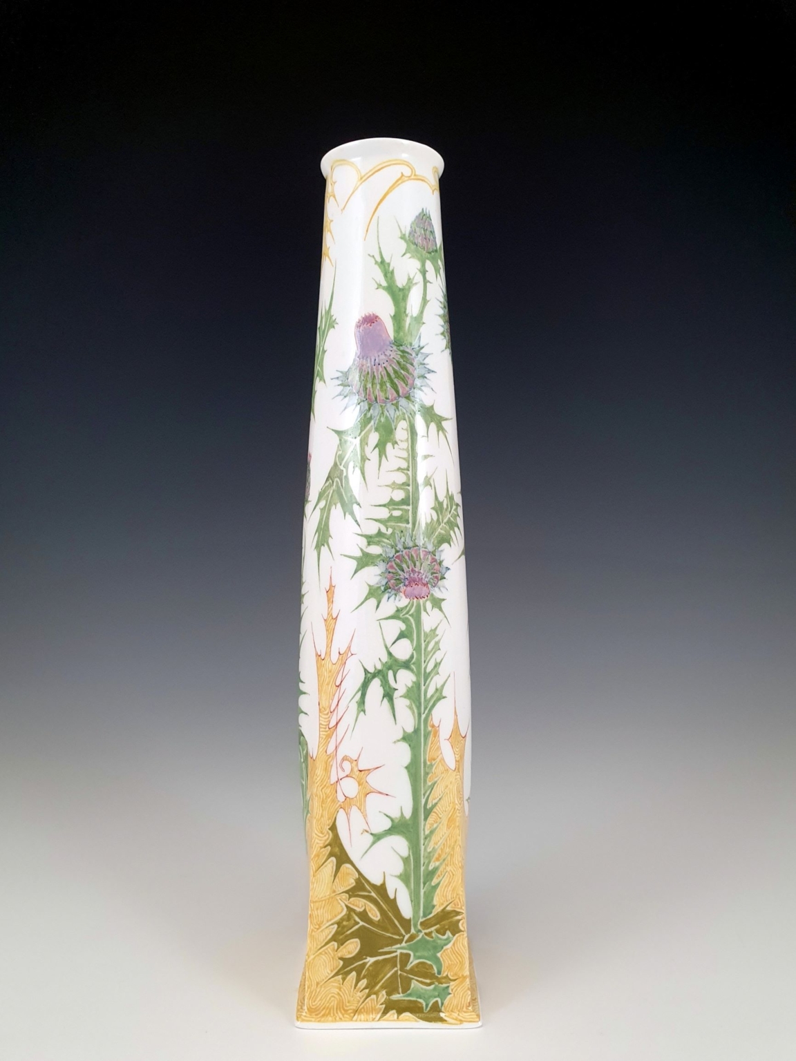 Sam Schellink - Slanke Eierschaal Vaas, 1905 | Rozenburg | Te Koop